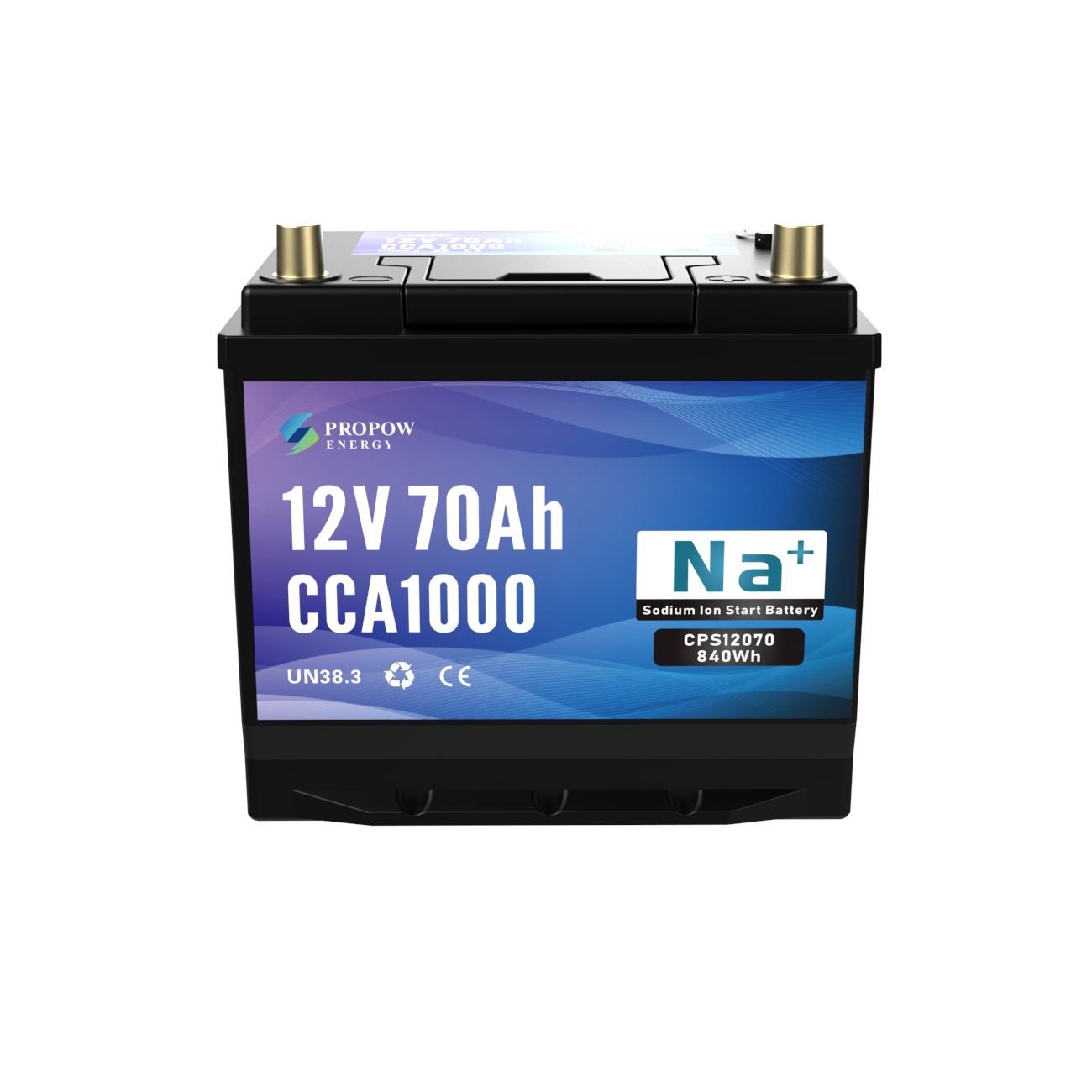 China Na+ CCA1000 12V70Ah Cranking Sodium-ion battery SIB CPN12070 ...